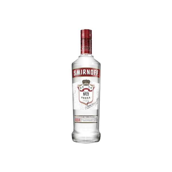 Smirnoff Red Vodka Label 1L - The Wine Box